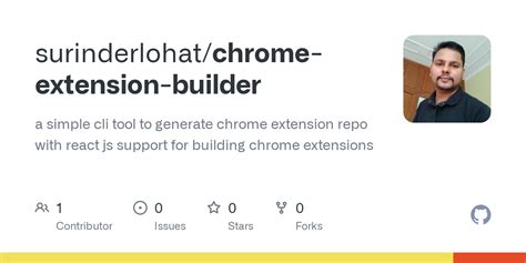 Github Surinderlohatchrome Extension Builder A Simple Cli Tool To