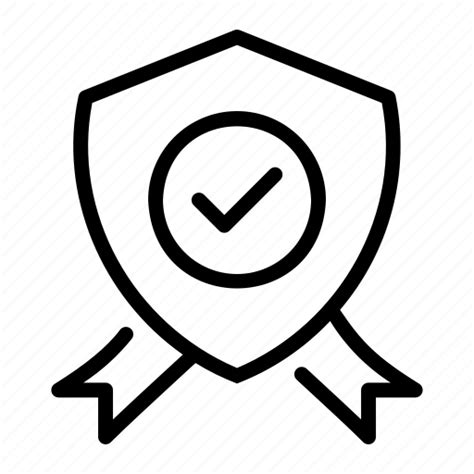quality assurance badge ribbon shield check icon download on