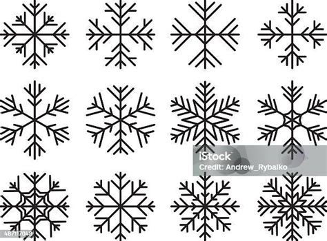 세트마다 벡터 Snowflakes 아이콘 0명에 대한 스톡 벡터 아트 및 기타 이미지 0명 1월 2015년 Istock