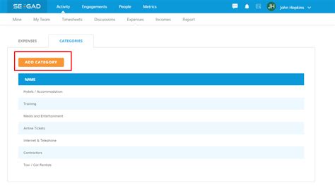 How To Manage Expense Categories Seegad Help Portal