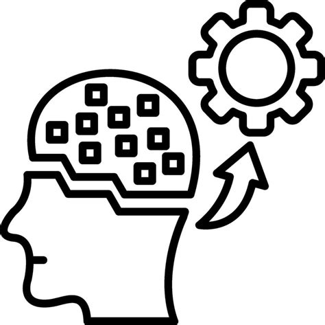 Machine Learning Line Icon 53762700 Vector Art At Vecteezy
