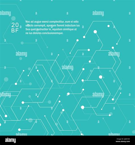 Abstract Hexagon Connect Pattern On Green Background Stock Vector Image And Art Alamy