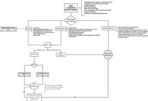 suggested decision making algorithm for performing active surveillance
