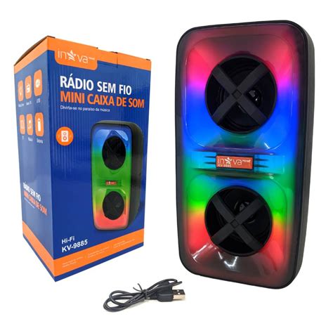 Caixa de Som Bluetooth 12W - Inova - KV-9885 Inova