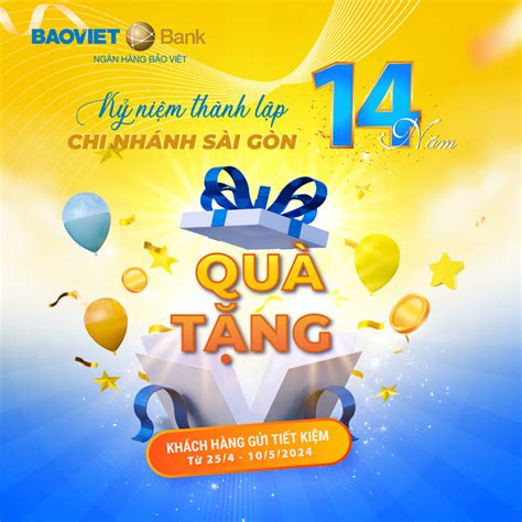 Đón Sinh Nhật Baoviet Bank Sài Gòn Tặng Quà Khách Hàng