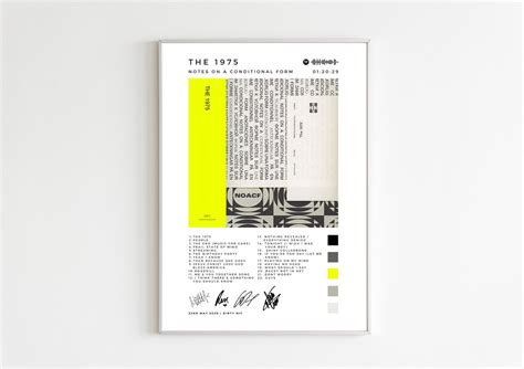 The Notes On A Conditional Form Album Poster Print Printable Digital Download A A A