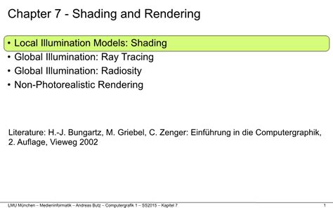 Shading And Rendering Docslib