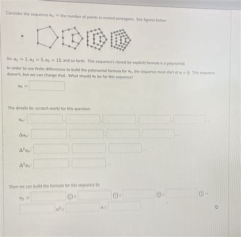 Solved Consider The Sequence An The Number Of Points In Chegg