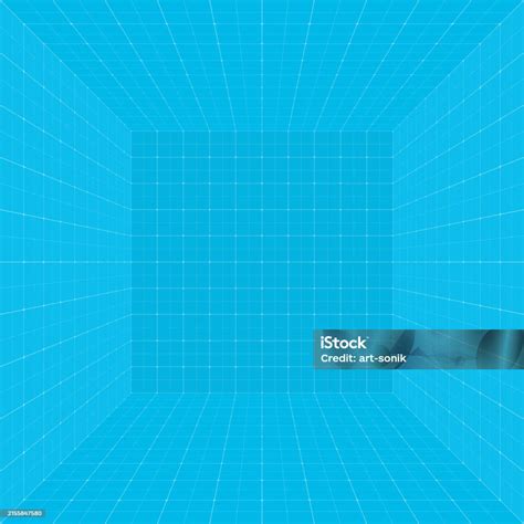 Perspective Laser Grid Stock Illustration Download Image Now