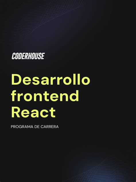 Carrera De Desarrollo Frontend React Pdf Script Java Desarrollo Web