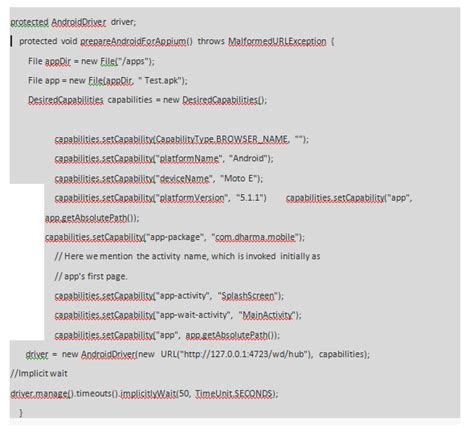 Launchpad Java Mobile App Automation Appium 1 Creating The