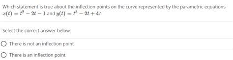 Solved Which Statement Is True About The Inflection Points