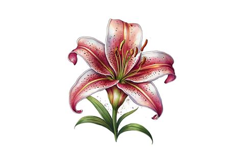 Lily Flower Clipart Graphic By Hinaanayat4545 · Creative Fabrica