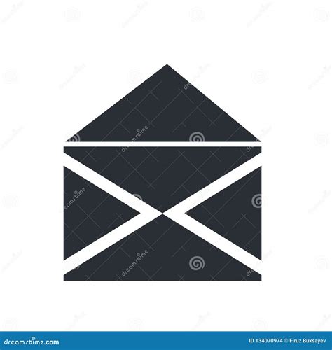 Message Closed Envelope Icon Vector Sign And Symbol Isolated On White Background Message Closed