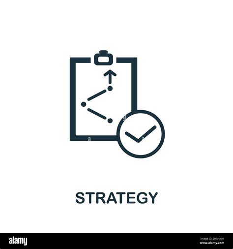 Strategy Icon Monochrome Simple Element From Core Value Collection