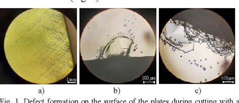 Figure 4 From Defect Formation On The Surface Of Silicon Substrates After Various Technological