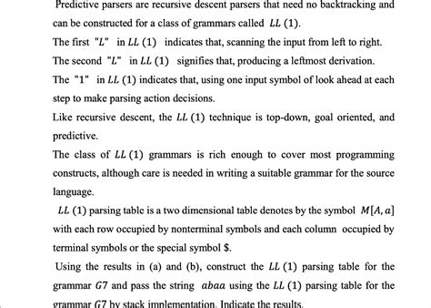 Solved Predictive Parsers Are Recursive Descent Parsers That