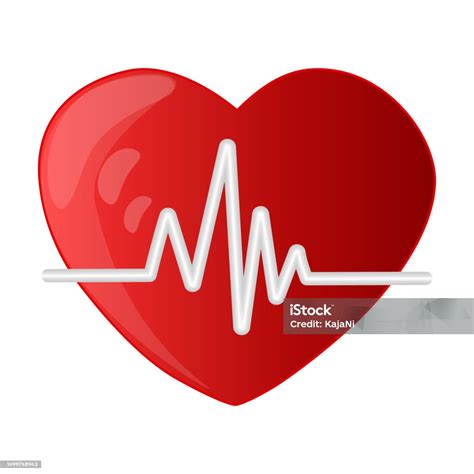 심장과 박동 맥박은 흰색 배경에 분리되어 있다 의료 개념에 대한 하트비트 아이콘입니다 개념에 대한 스톡 벡터 아트 및 기타 이미지 개념 건강 검진 건강 진단 Istock