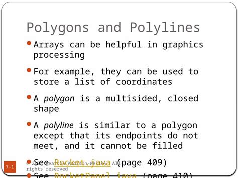PPT Polygons And Polylines 2004 Pearson Addison Wesley All Rights Reserved 7 1 Arrays Can