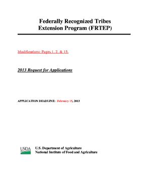 Fillable Online Csrees Usda Federally Recognized Tribes Extension