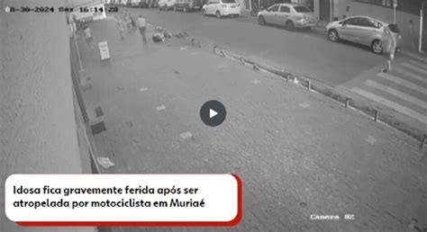 Idosa é atropelada na faixa de pedestre e arrastada por motociclista sem habilitação em MG