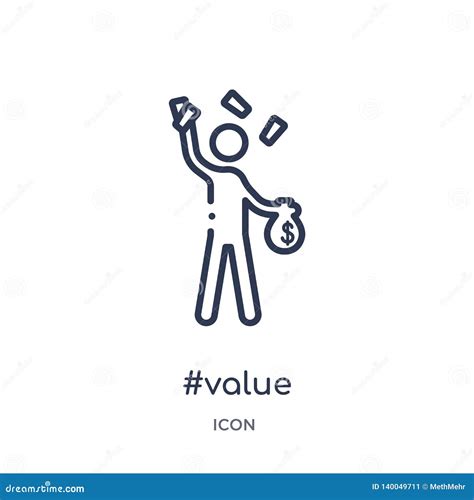 Linear Value Icon From Behavior Outline Collection Thin Line Value