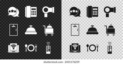 Set Five Stars Rating Review Telephone Stock Vector Royalty Free 2431176259 Shutterstock