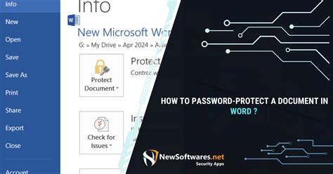 How To Password Protect A Document In Word Blog