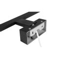 Czarny kinkiet do łazienki nad lustro LVT 1864 Besta LED 12W 4000K IP44