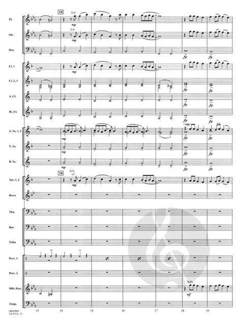 Let It Go By Idina Menzel Download Sheet Music For Concert Band