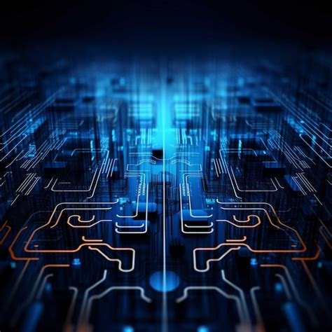 Premium Ai Image Circuit Board Technology Background 3d Rendering Toned Image