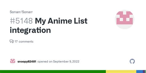 My Anime List Integration · Issue 5148 · Sonarrsonarr · Github