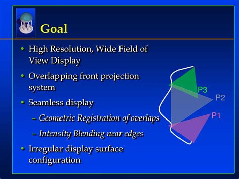 ppt seamless projection overlaps using image warping and intensity