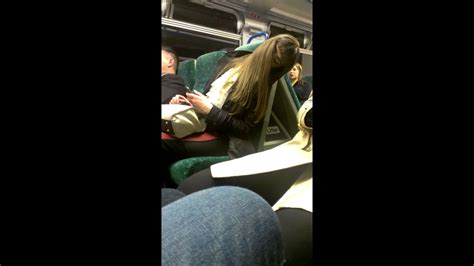 Drunk Chick On The Train Trying To Sleep And Text Youtube