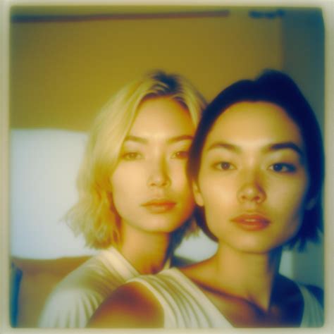 Generative Ai Portrait Two Women Sisters Posing Premium Ai Generated