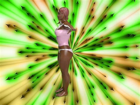 Thick N Sexy Light Skin Lady With Pink Braids In Thong 3d Model Rigged