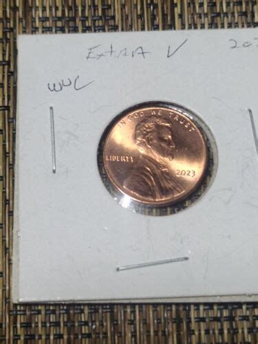 🔥 Bu Gem 2023 Vdb Extra V Lincoln Shield Cent Lot Of 1 Penny Vdb V