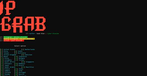 Github Cyber Dioxide Ip Grabber A Tool To Generate Valid Ip