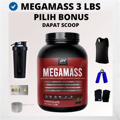 Jual Provus Mega Mass 3 Lbs Susu Gainer Penambah Berat Badan Megamass Mega Mass Megamass Megamas