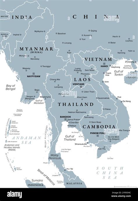 Mainland Southeast Asia Northern Part Of Formerly Known Indochina