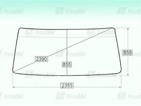 Лобовое стекло Mercedes Actros 1996- (Cab over) 2355*855*2415 ...