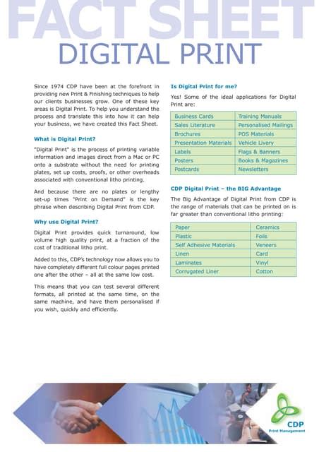 Cdp Digital Print Pdf