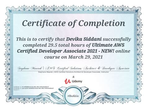 Devika Siddani On Linkedin Udemy Aws