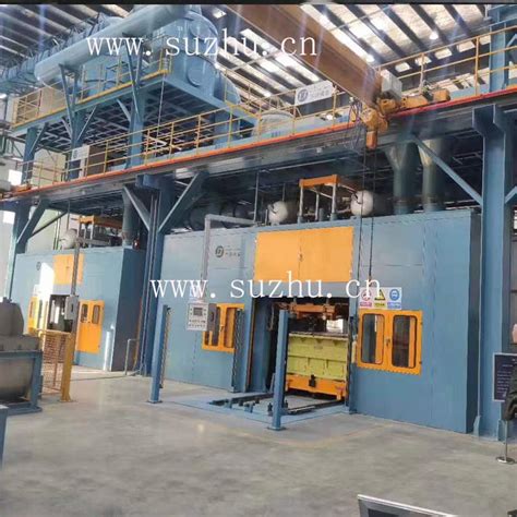 Static Pressure Automatic Horizontal Green Sand Molding Line Casting Machine China Flask And