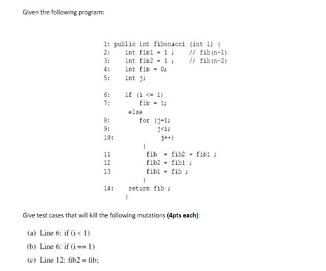 Solved Given The Following Program 1 Public Int Fibonacci Chegg