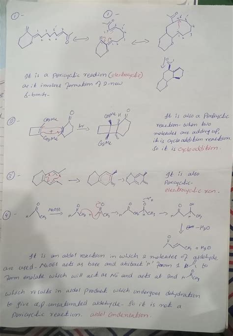 Solved Q5 State If The Following Reactions Are Cycloadditions