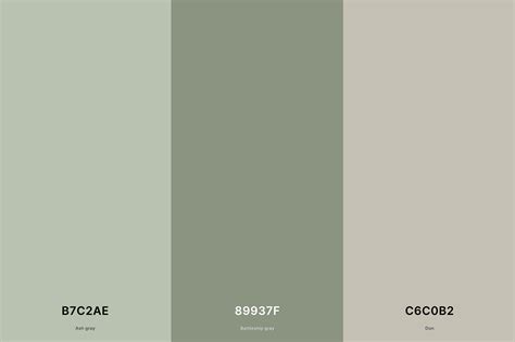 Two Different Shades Of Green And Gray With The Same Color Scheme In Each One
