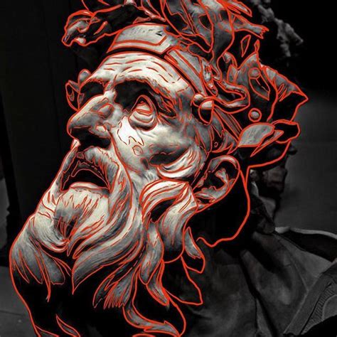 Pin By Rafael Pontes On Tatuagens Gregas Portrait Tattoo Designs Zeus
