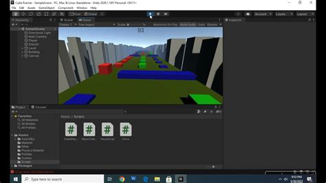 How To Make Endless Cube Runner Game In Unity Youtube