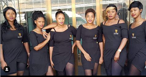 Go Black Party Girls Ready To Serve You A Bold Drink After A Long Day